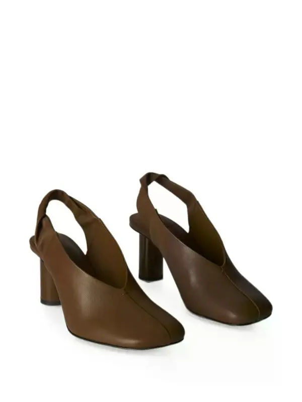 JVAM Slingback Square-toe Pumps