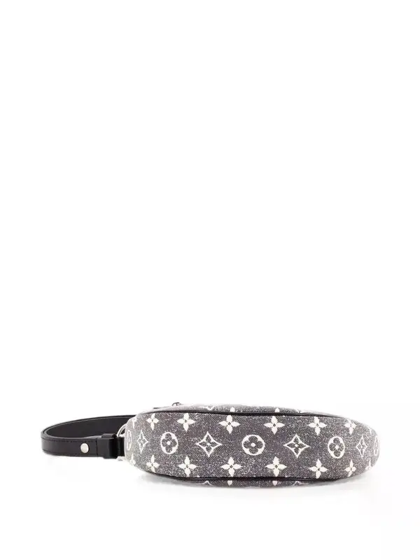 LOUIS VUITTON Loop Hobo Bag Monogram Jacquard Denim - Black