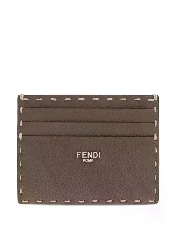 Fendi Selleria Leather Card Holder