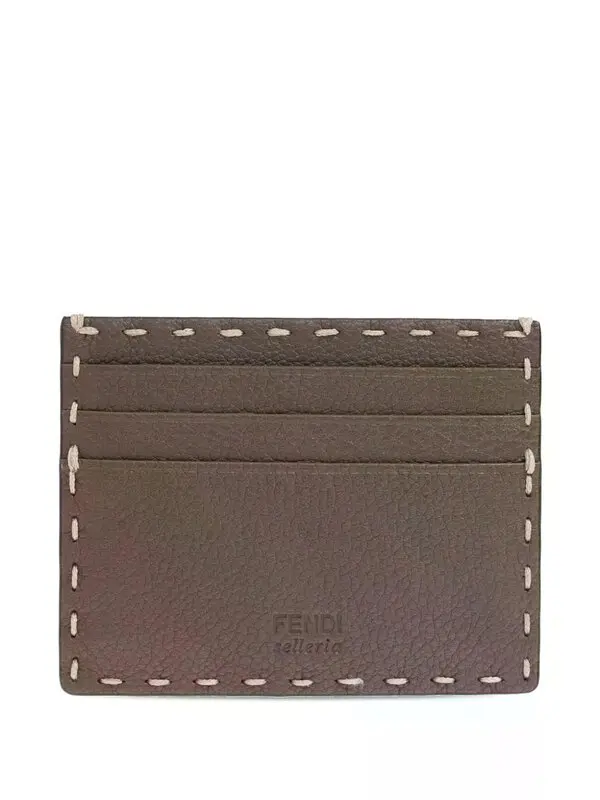 Fendi Selleria Leather Card Holder