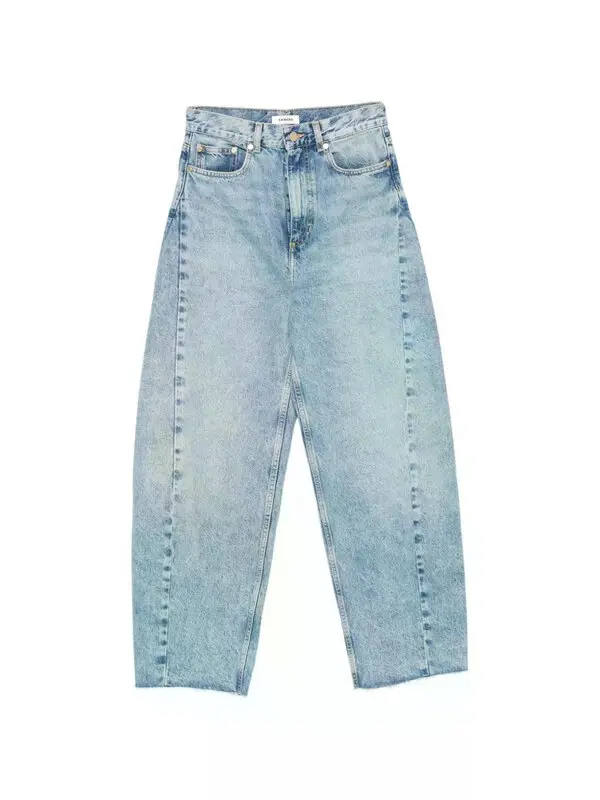 Sandro Leather-patch Jeans