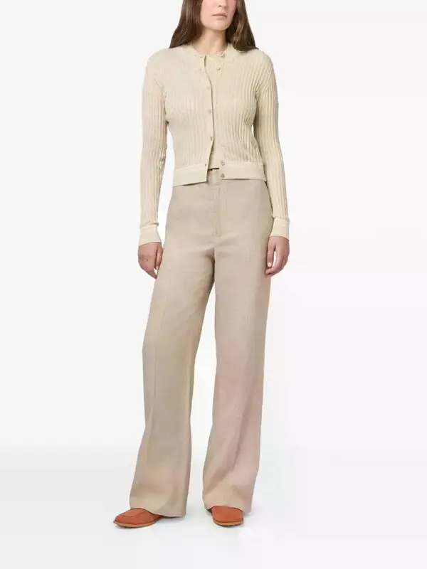 TOD'S Ribbed-knit Buttoned Cardigan