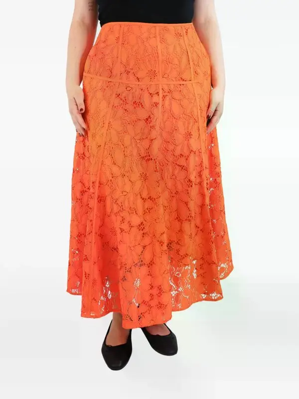 ME+EM Floral Lace Maxi Skirt