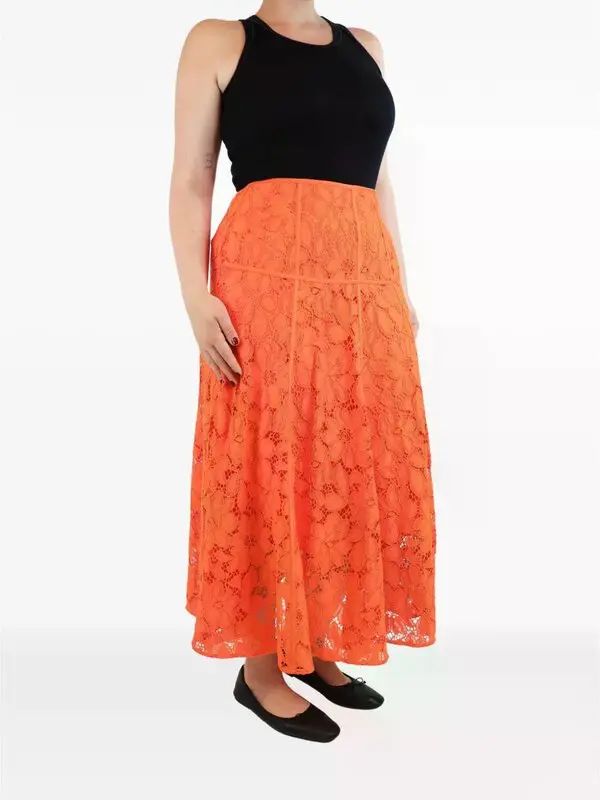 ME+EM Floral Lace Maxi Skirt