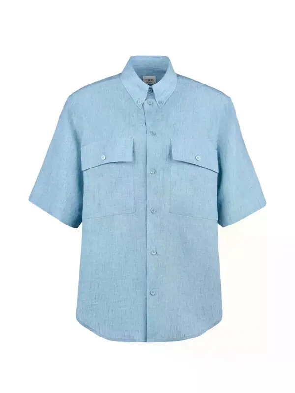 TOD'S Short-sleeved Shirt - Blue
