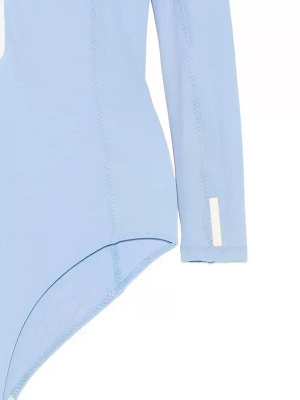 Hunza G Tyra Long-sleeve Swimsuit - Blue