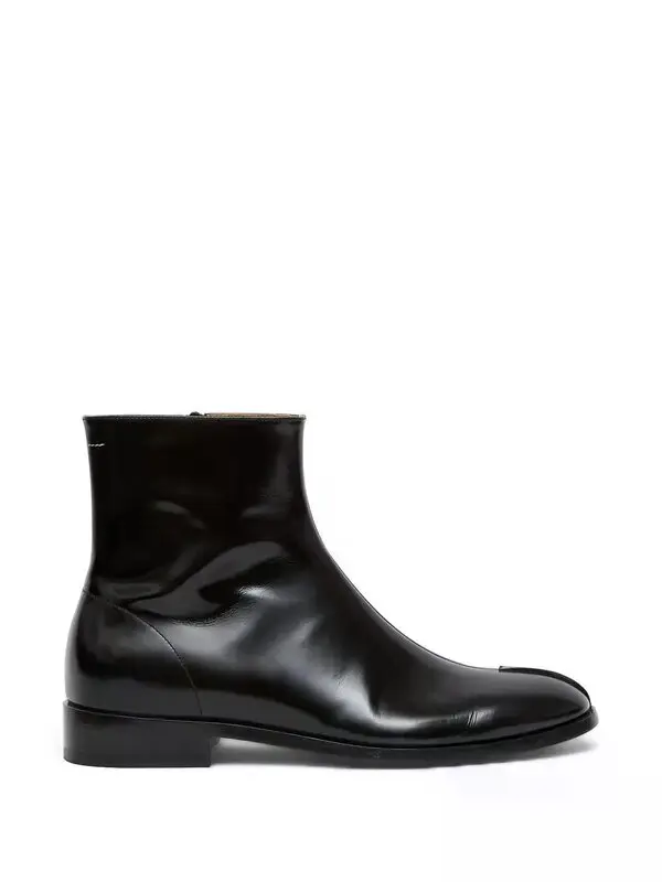 MAISON MARGIELA Polished Leather Ankle Boots