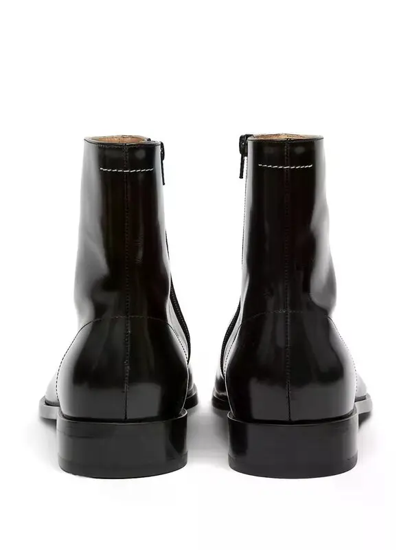 MAISON MARGIELA Polished Leather Ankle Boots