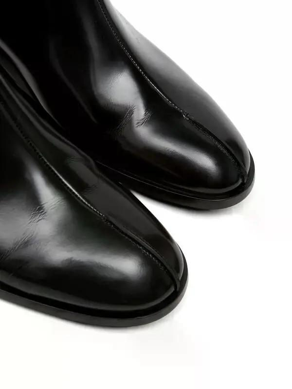 MAISON MARGIELA Polished Leather Ankle Boots