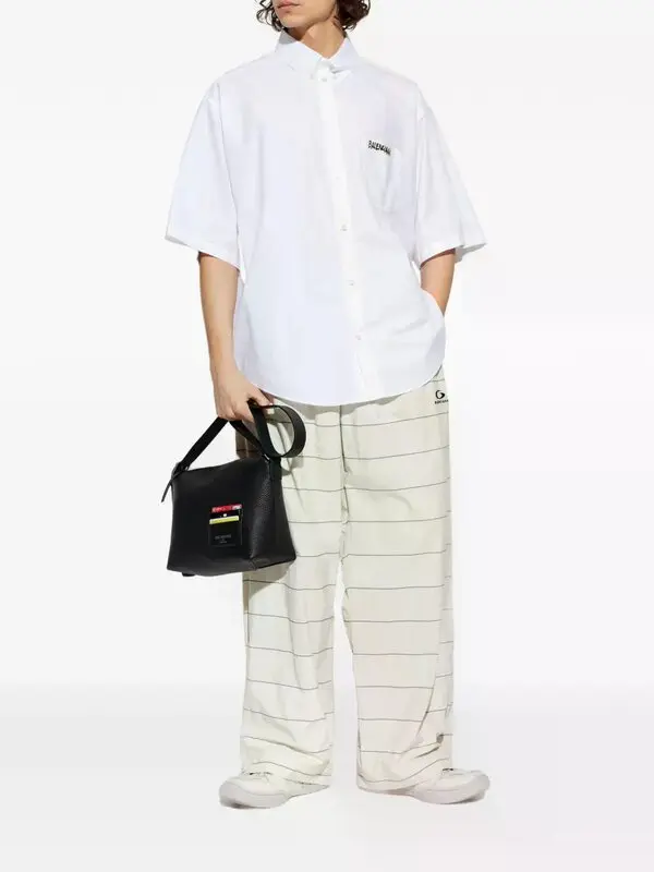 Balenciaga Striped Logo Trousers