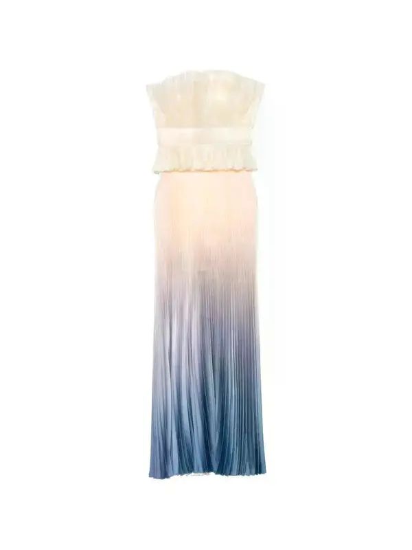 L'IDEE Masquerade Pleated Maxi Dress