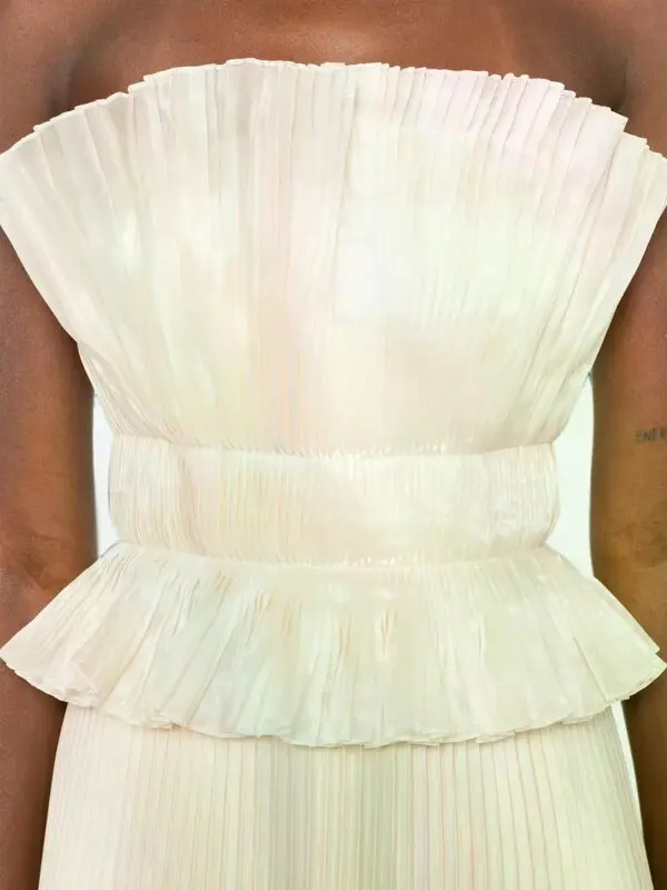 L'IDEE Masquerade Pleated Maxi Dress
