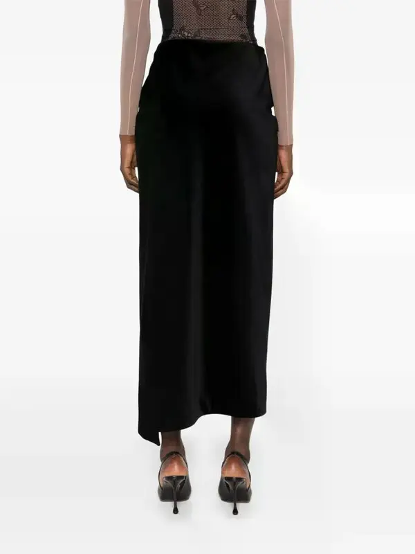 Balenciaga Velvet Midi Skirt