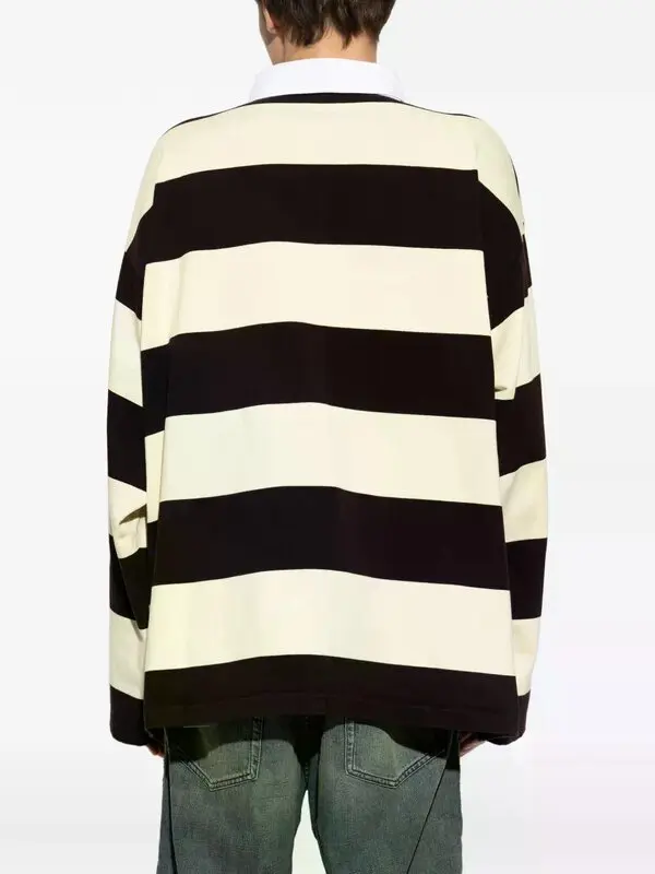 Balenciaga Striped Logo-embroidered Shirt