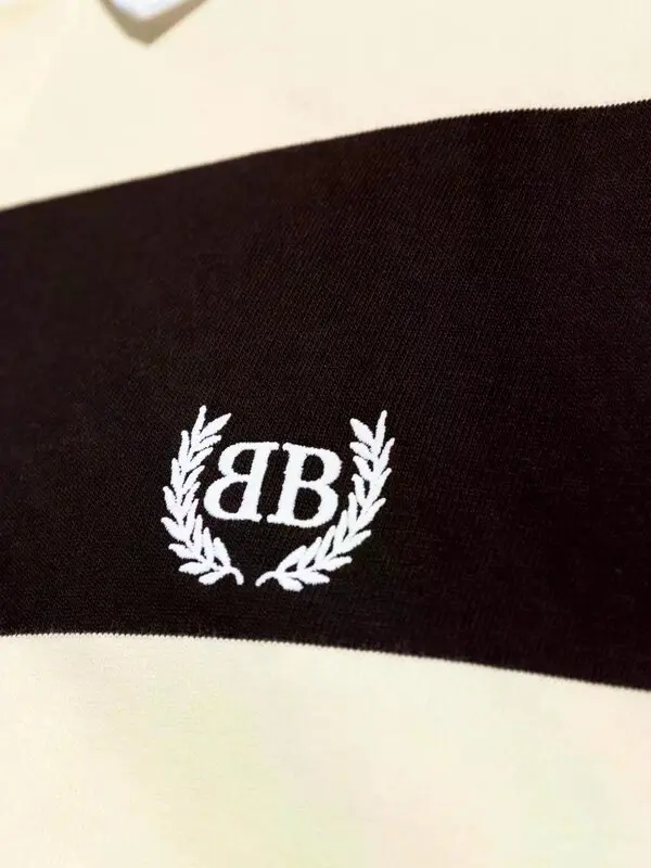 Balenciaga Striped Logo-embroidered Shirt