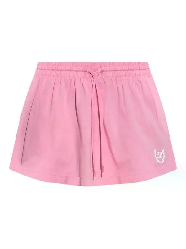 Balenciaga Drawstring Logo Skirt
