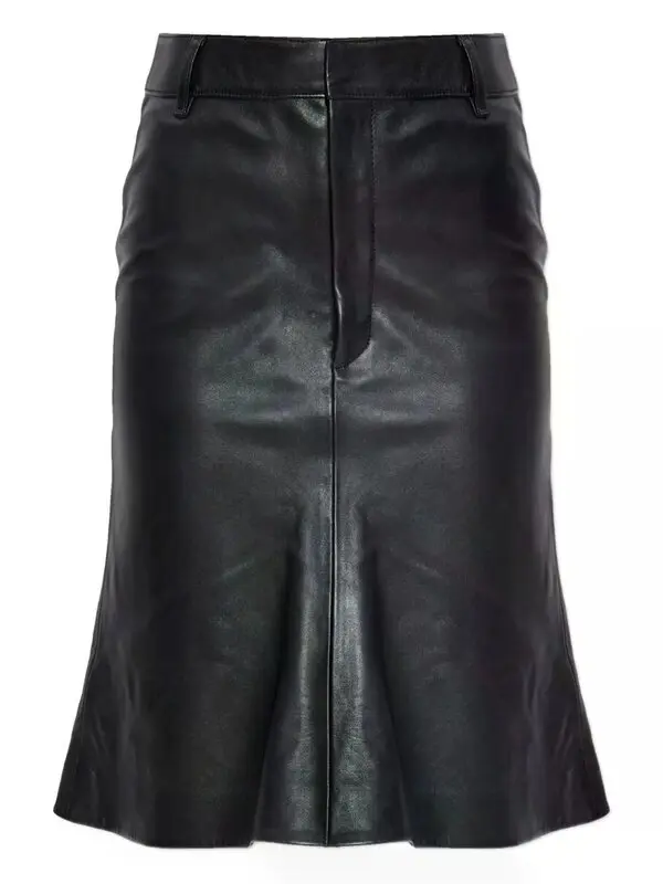 Balenciaga Leather High-waisted Skirt