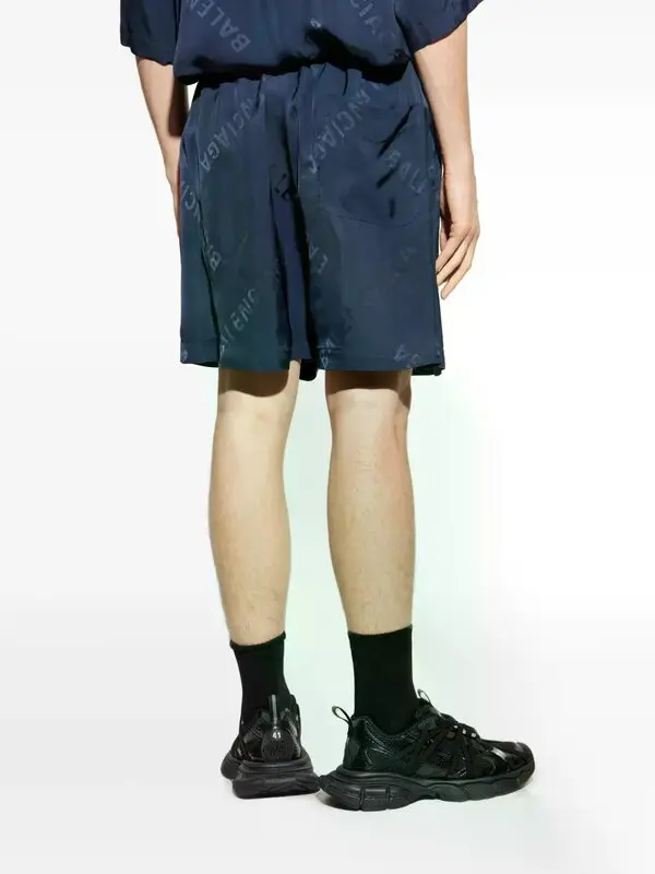 Balenciaga Logo-jacquard Track Shorts