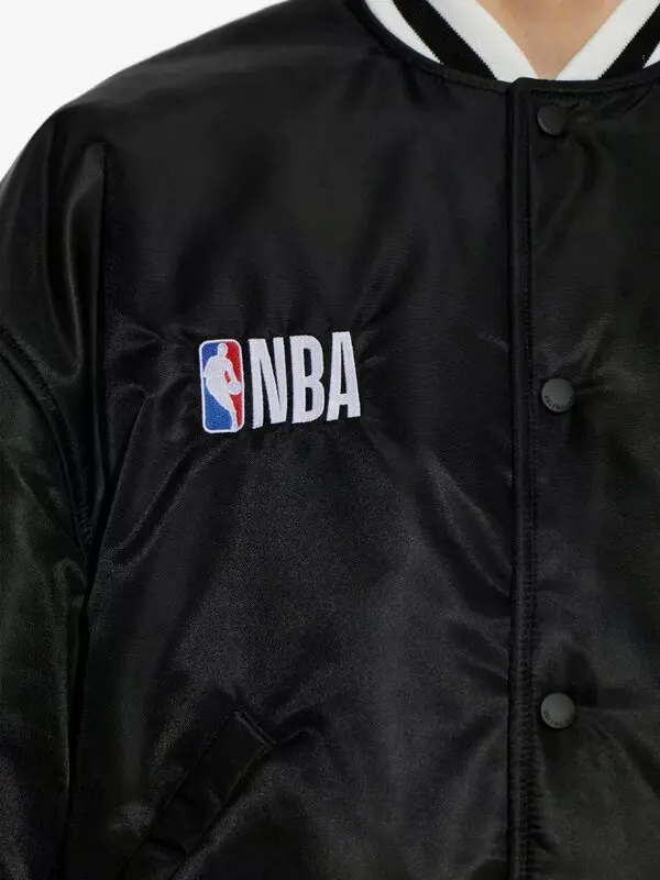 Balenciaga X Nba Logo-patch Bomber Jacket