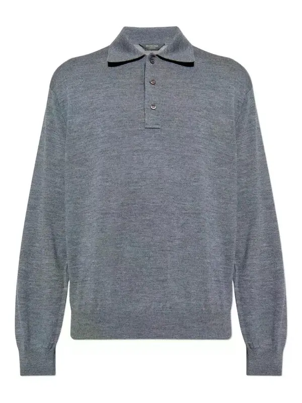 Balenciaga Wool Polo Sweater