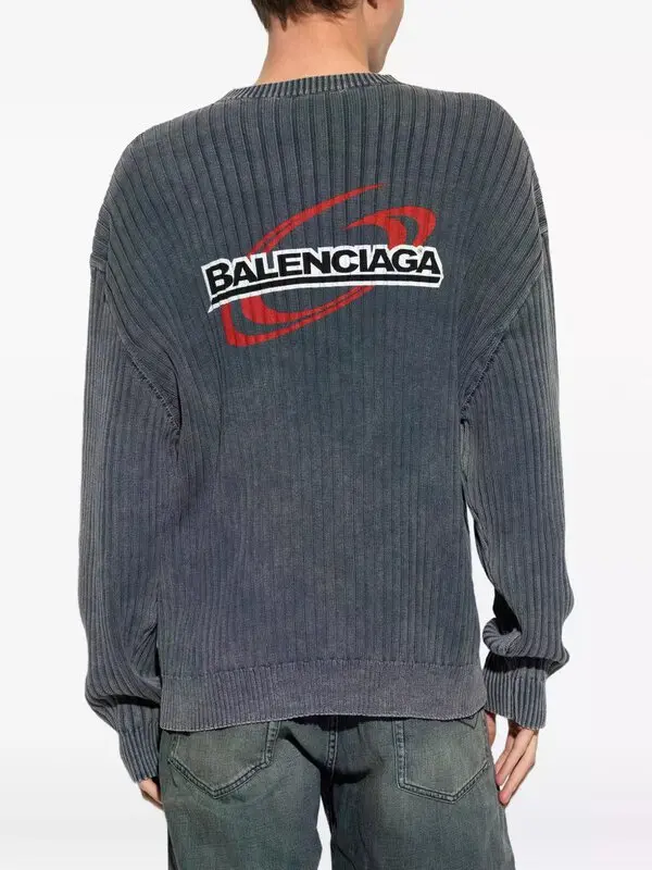 Balenciaga Ribbed Knit Jumper