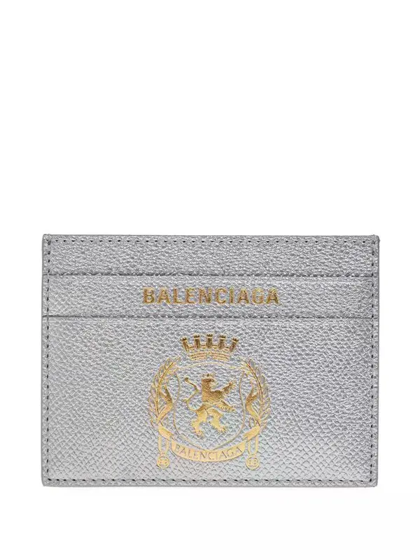Balenciaga Textured Graphic Cardholder
