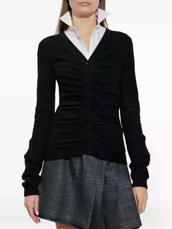 Balenciaga V-neck Cardigan - Black