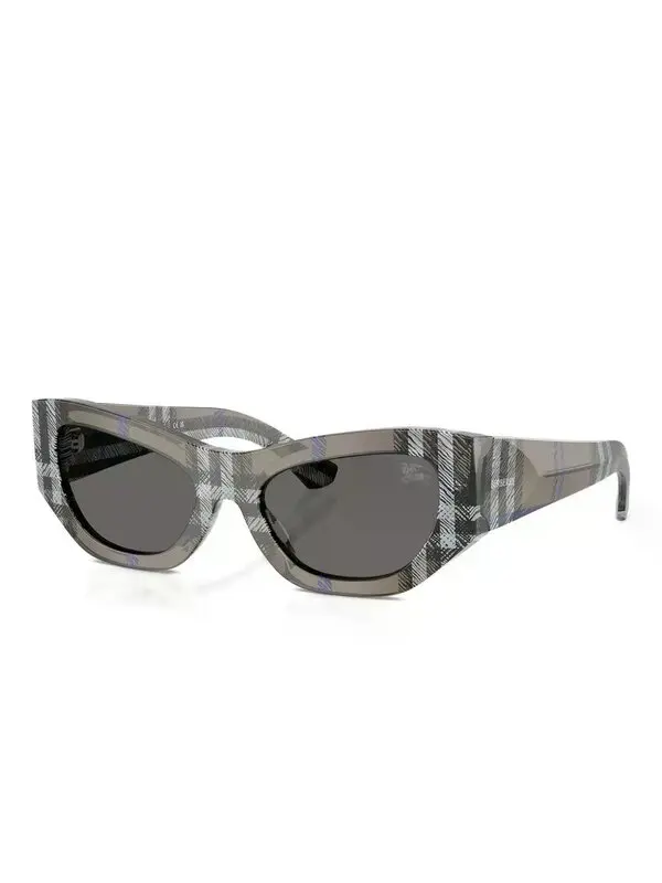 Burberry Check Pattern Cat-eye Sunglasses