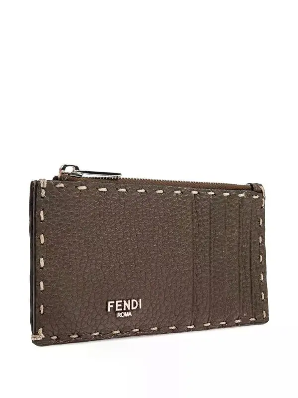 Fendi Selleria Leather Card Holder