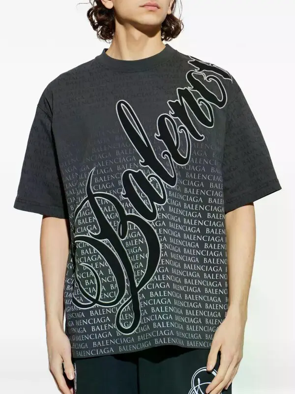 Balenciaga Logo-pattern T-shirt