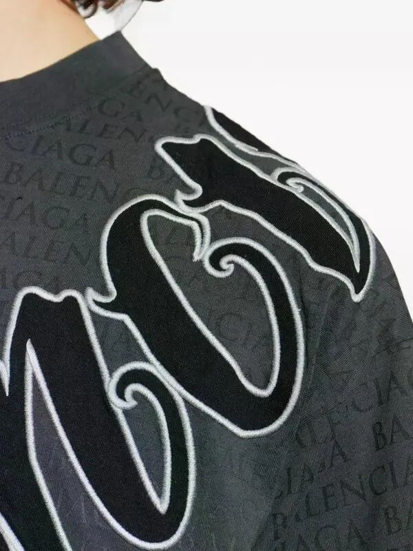 Balenciaga Logo-pattern T-shirt