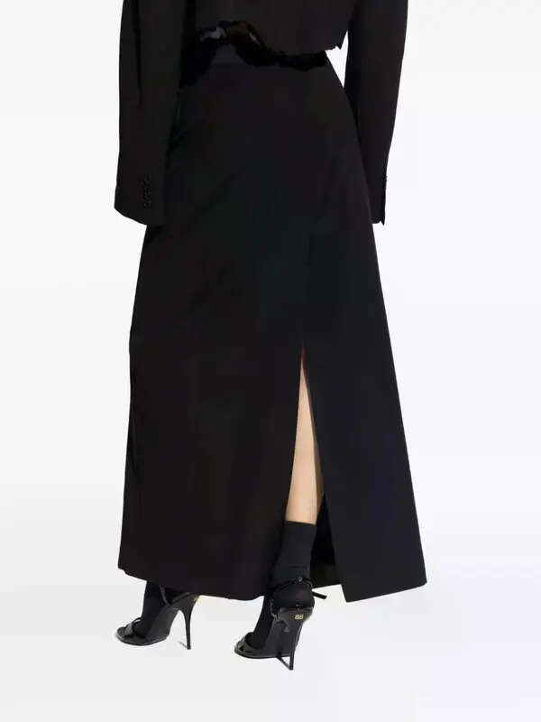 Balenciaga Double-breasted Split Skirt