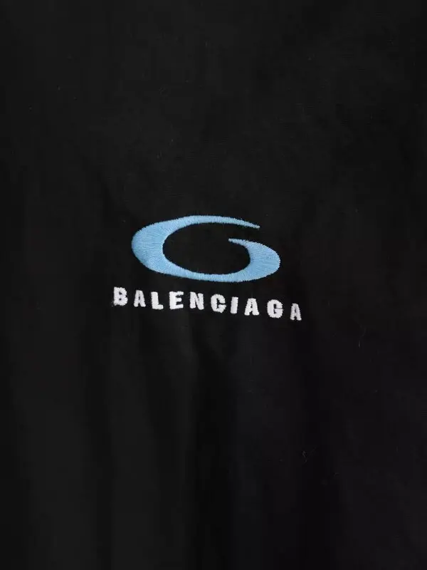 Balenciaga Logo-embroidered Cotton Shirt