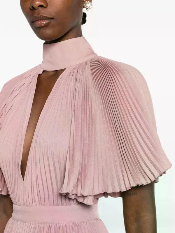 L'IDEE Anais Pleated Midi Dress