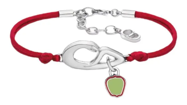 Dior X Kaws Cord Bracelet - Silver/red