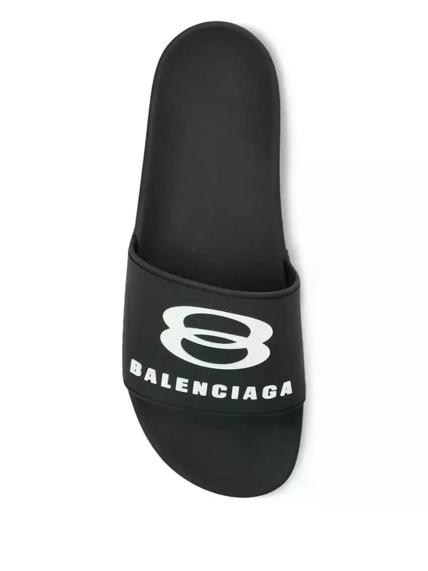Balenciaga Logo-embellished Slides