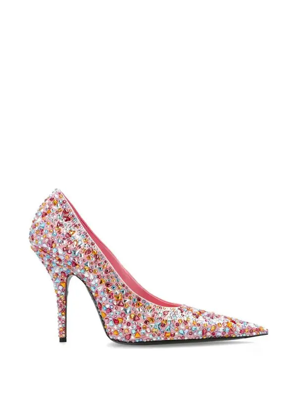 Balenciaga Gem-embellished Pointed-toe Pumps