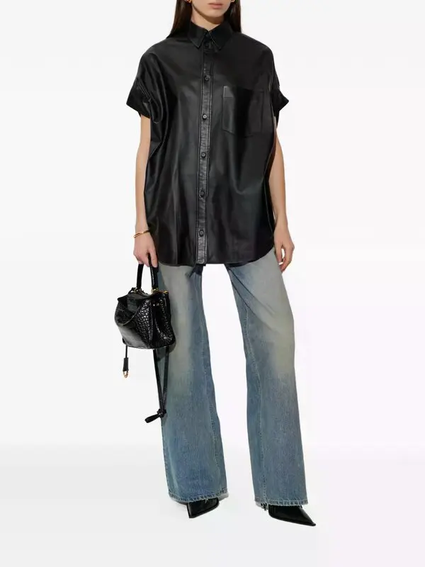 Balenciaga Lambskin Blouse With Chest Pocket
