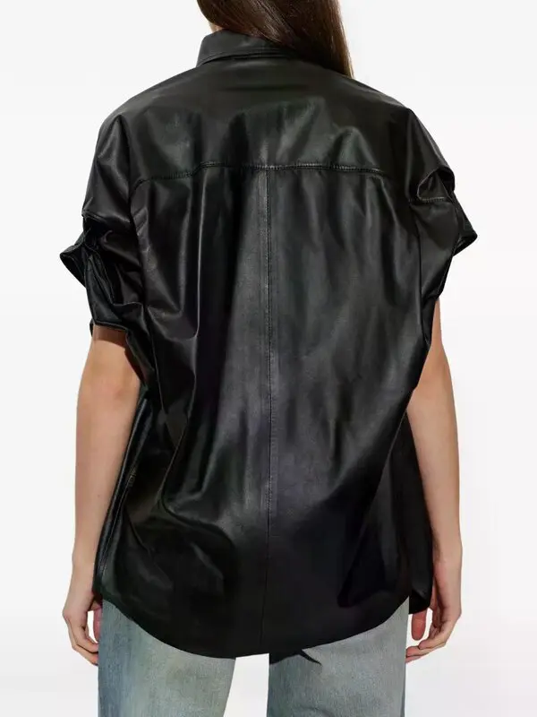 Balenciaga Lambskin Blouse With Chest Pocket