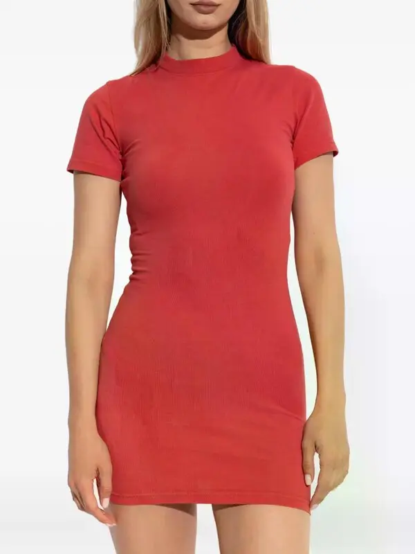 Balenciaga Short-sleeve Crewneck Mini Dress