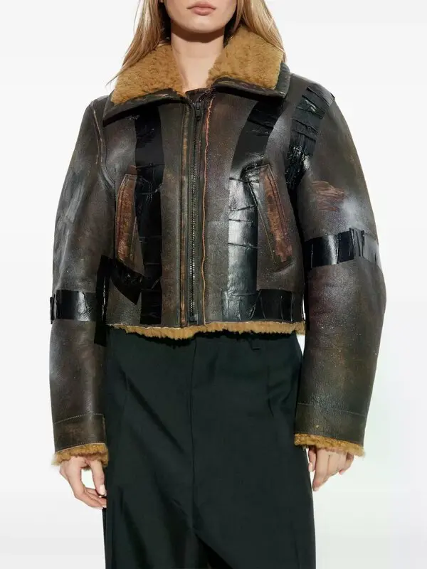 Balenciaga Distressed Leather Jacket