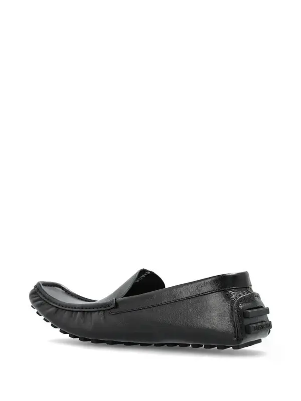 Balenciaga Portofino Ruched Leather Loafers