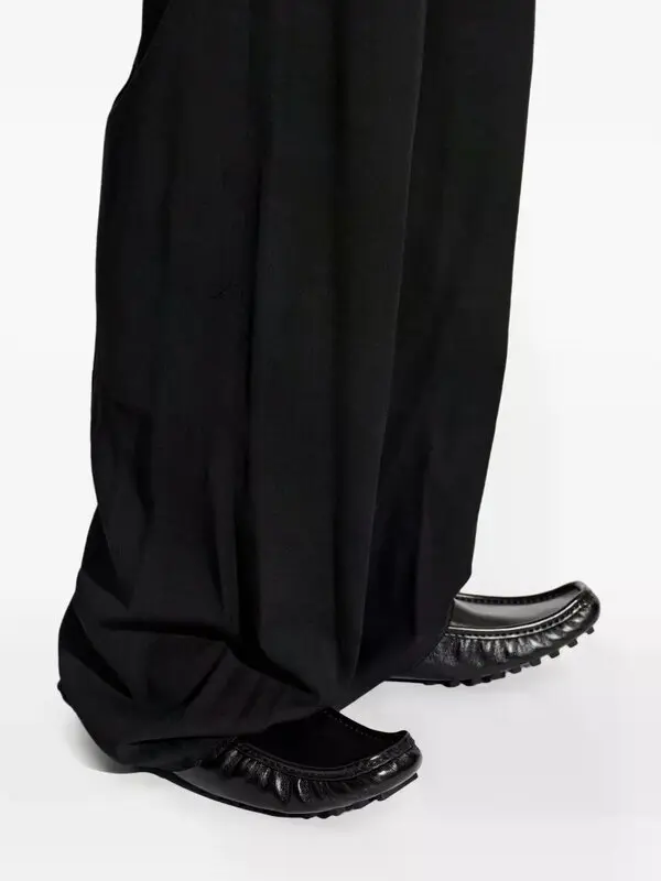 Balenciaga Portofino Ruched Leather Loafers