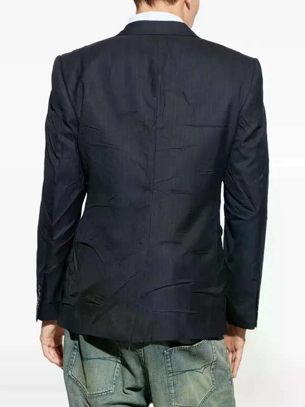 Balenciaga Pinstripe Side-pockes Blazer