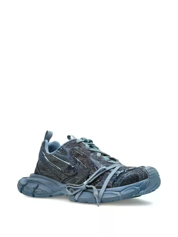 Balenciaga 3xl Distressed Denim Sneakers