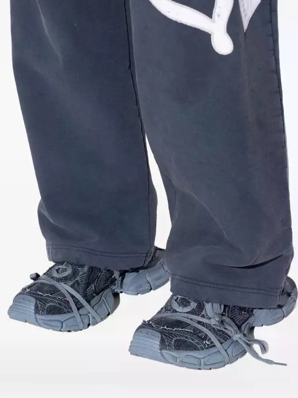 Balenciaga 3xl Distressed Denim Sneakers