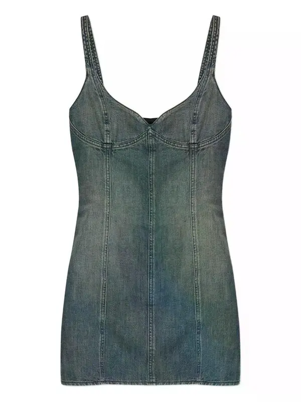 Balenciaga Denim Mini Dress