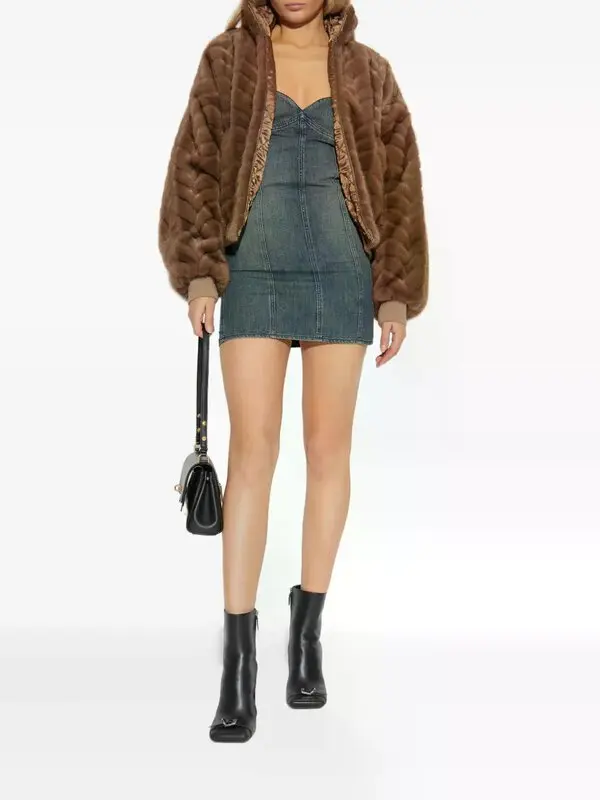 Balenciaga Denim Mini Dress
