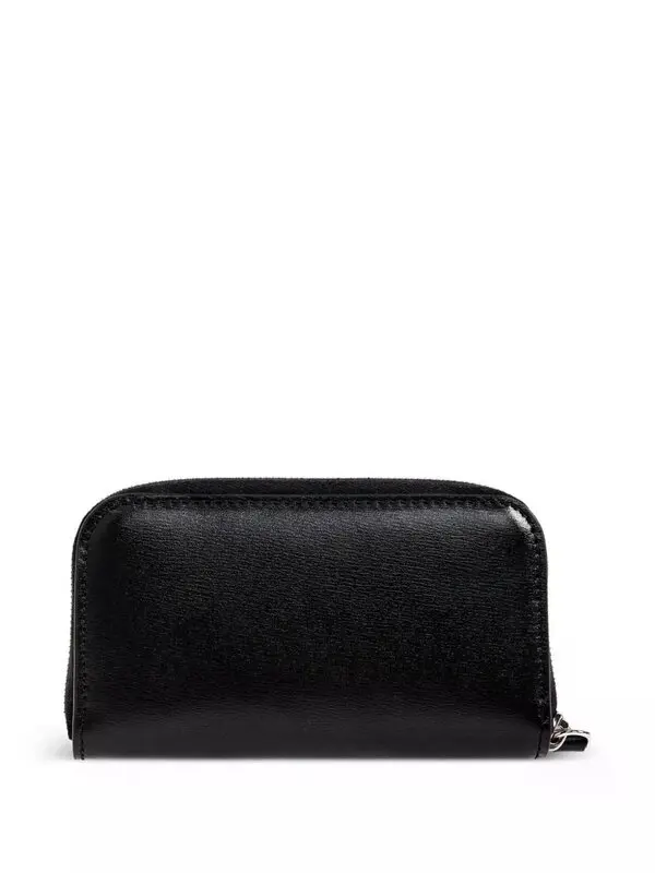 Fendi Mini Ff Logo-plaque Leather Wallet