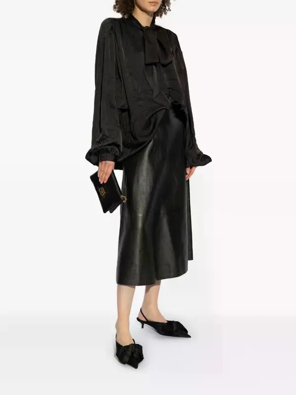 Balenciaga Pussy Bow-collar Shirt